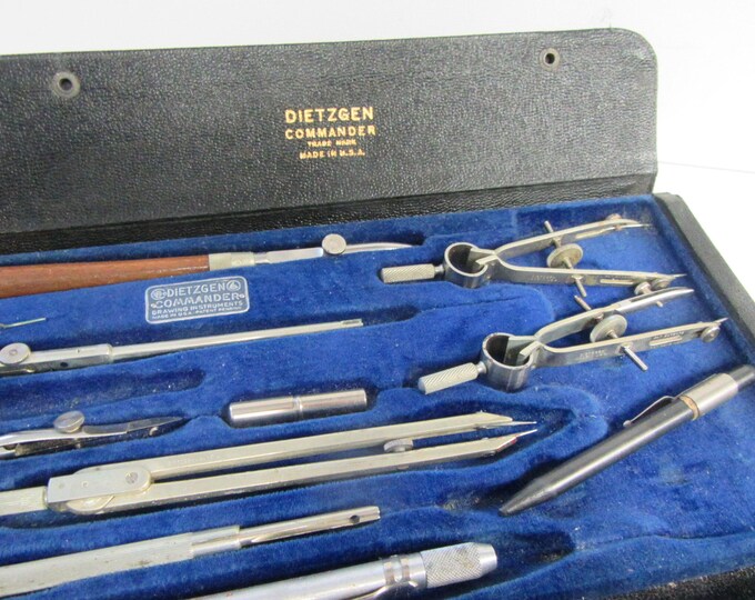 Dietzgen Commander Drawing Instruments Drafting Set - Etsy