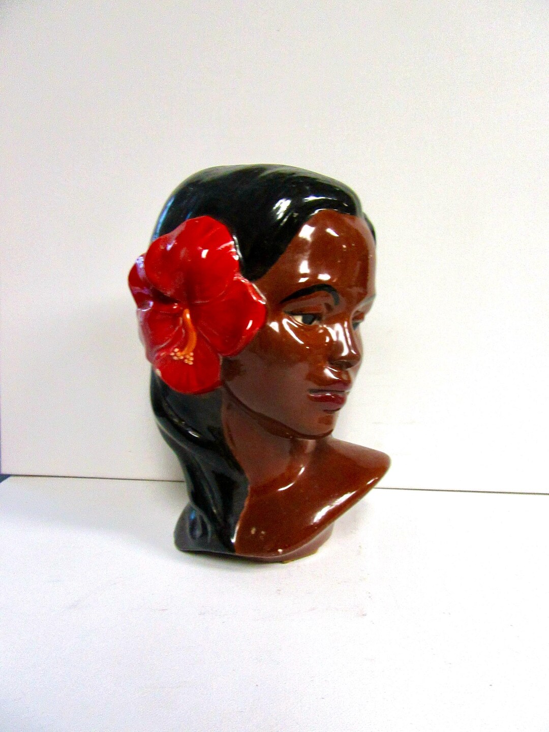 Polynesian Ceramic Woman's Figure Bust Very Rare - Etsy