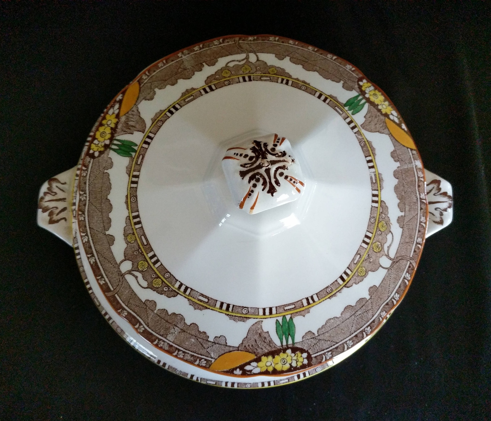 Vintage Bristol England Pountney Company Pottery Summertime Art Deco ...