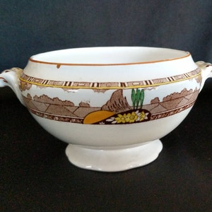 Vintage Bristol England Pountney Company Pottery Summertime Art Deco ...