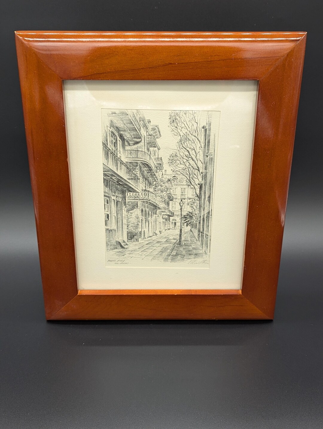 Vintage Alec Stern Etching New Orleans Louisiana Pirates Alley ...
