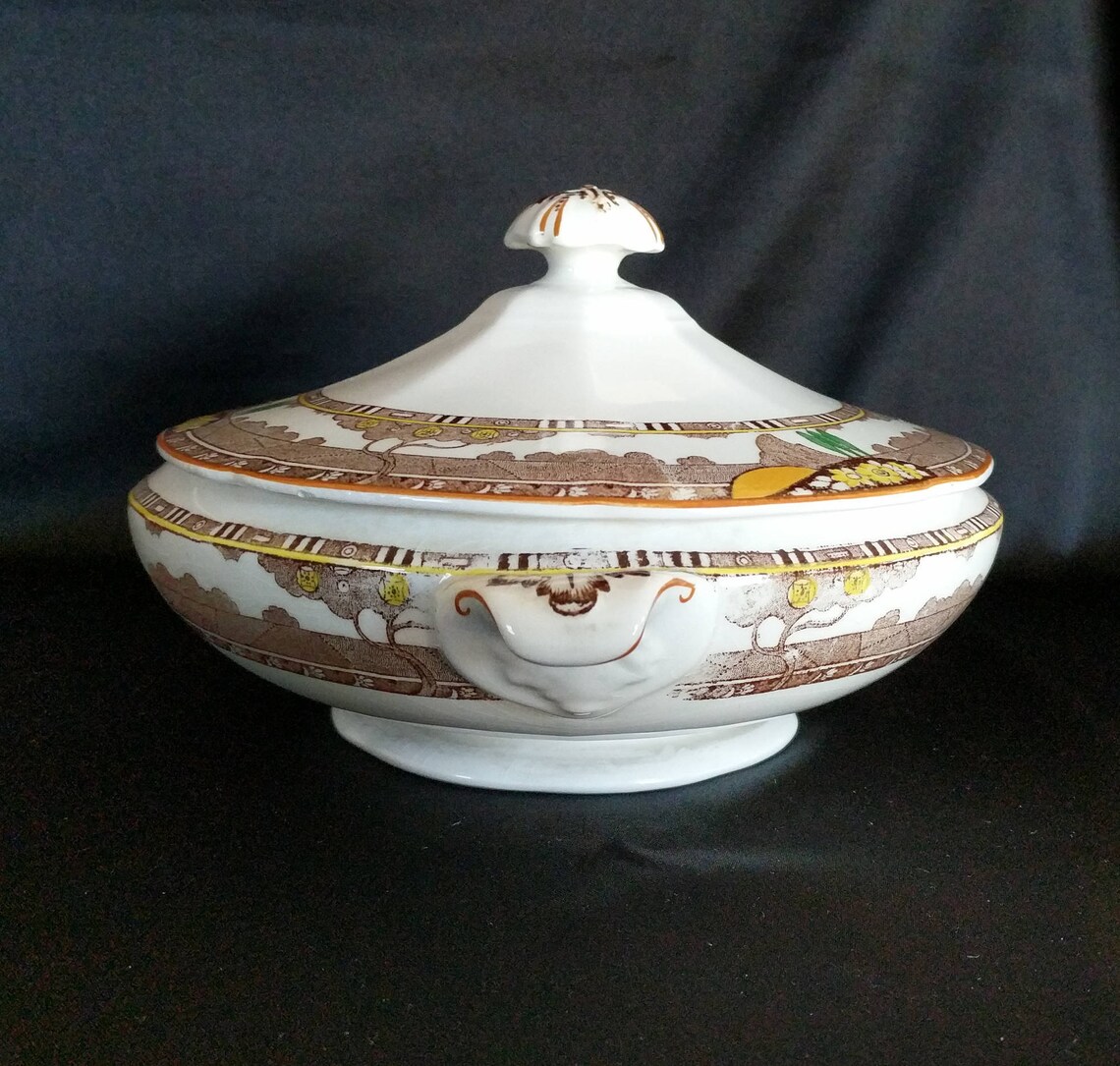 Vintage Bristol England Pountney Company Pottery Summertime Art Deco ...
