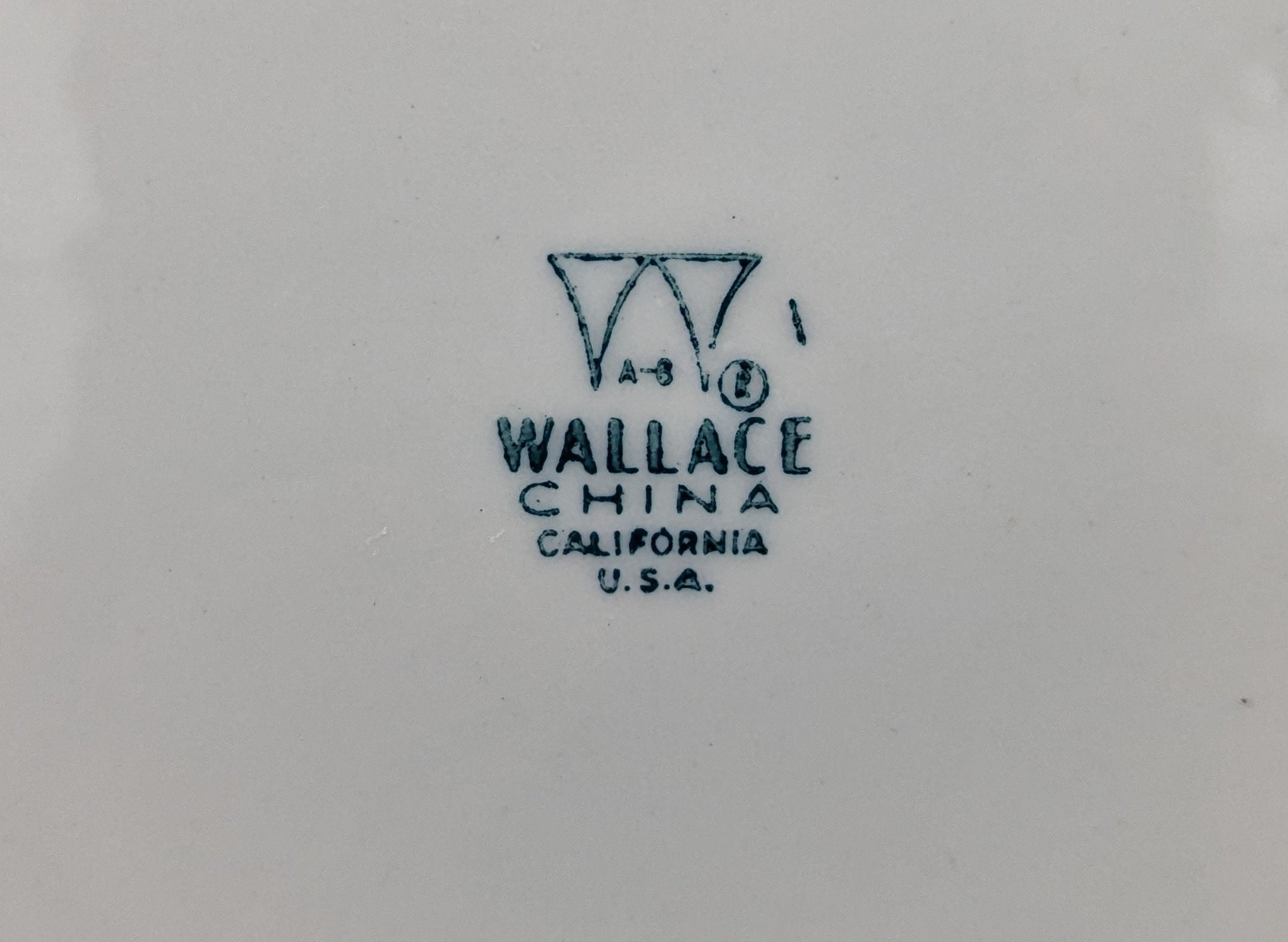 Vintage Wallace China Two Large Heavy Restaurant Dinner Plates Nautical ...