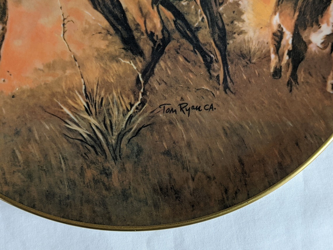 Vintage Tom Ryan Western Cowboy Artist Art Collector | Etsy