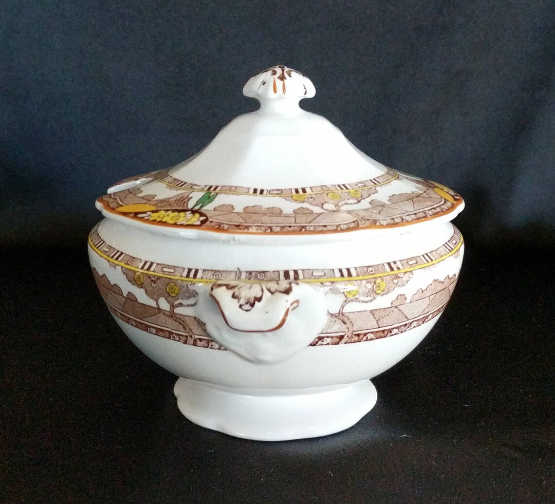 Vintage Bristol England Pountney Company Pottery Summertime Art Deco ...
