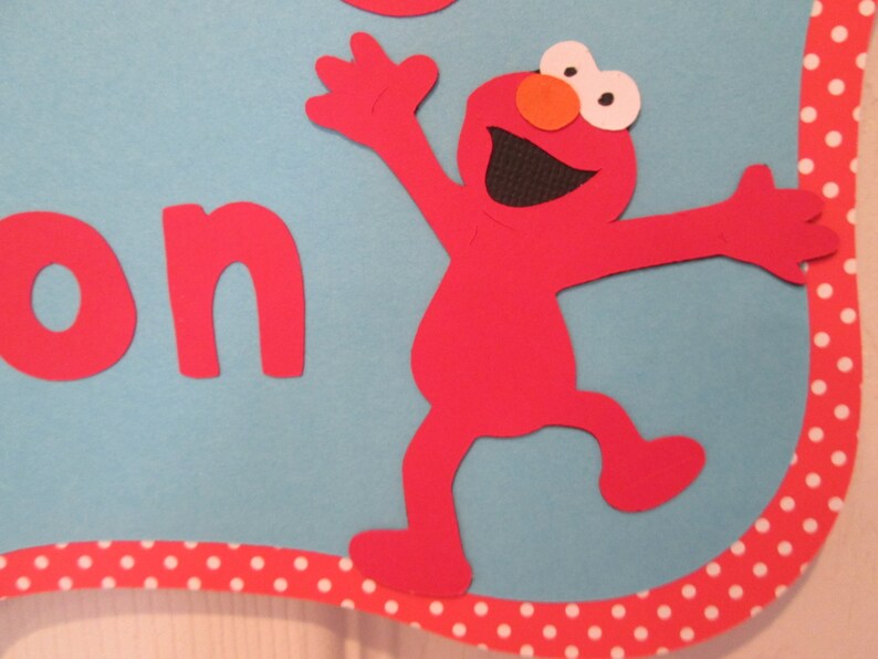 Elmo door sign Elmo birthday decorations personalized door | Etsy