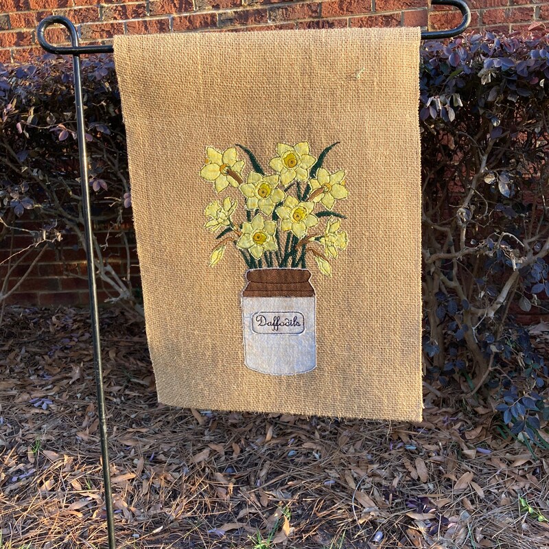 Burlap Garden Flag - Etsy