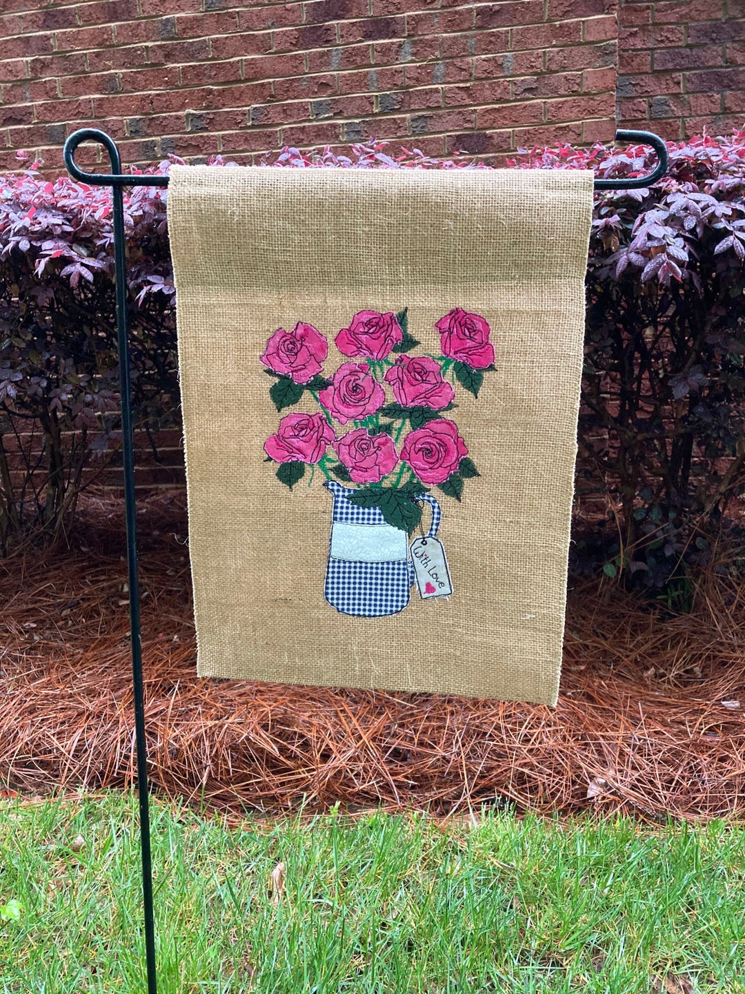 Rose Garden Flag - Etsy