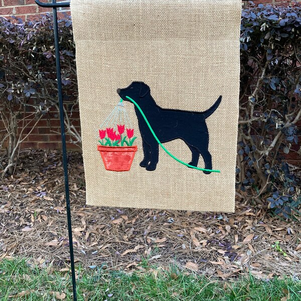 Burlap Garden Flag - Etsy