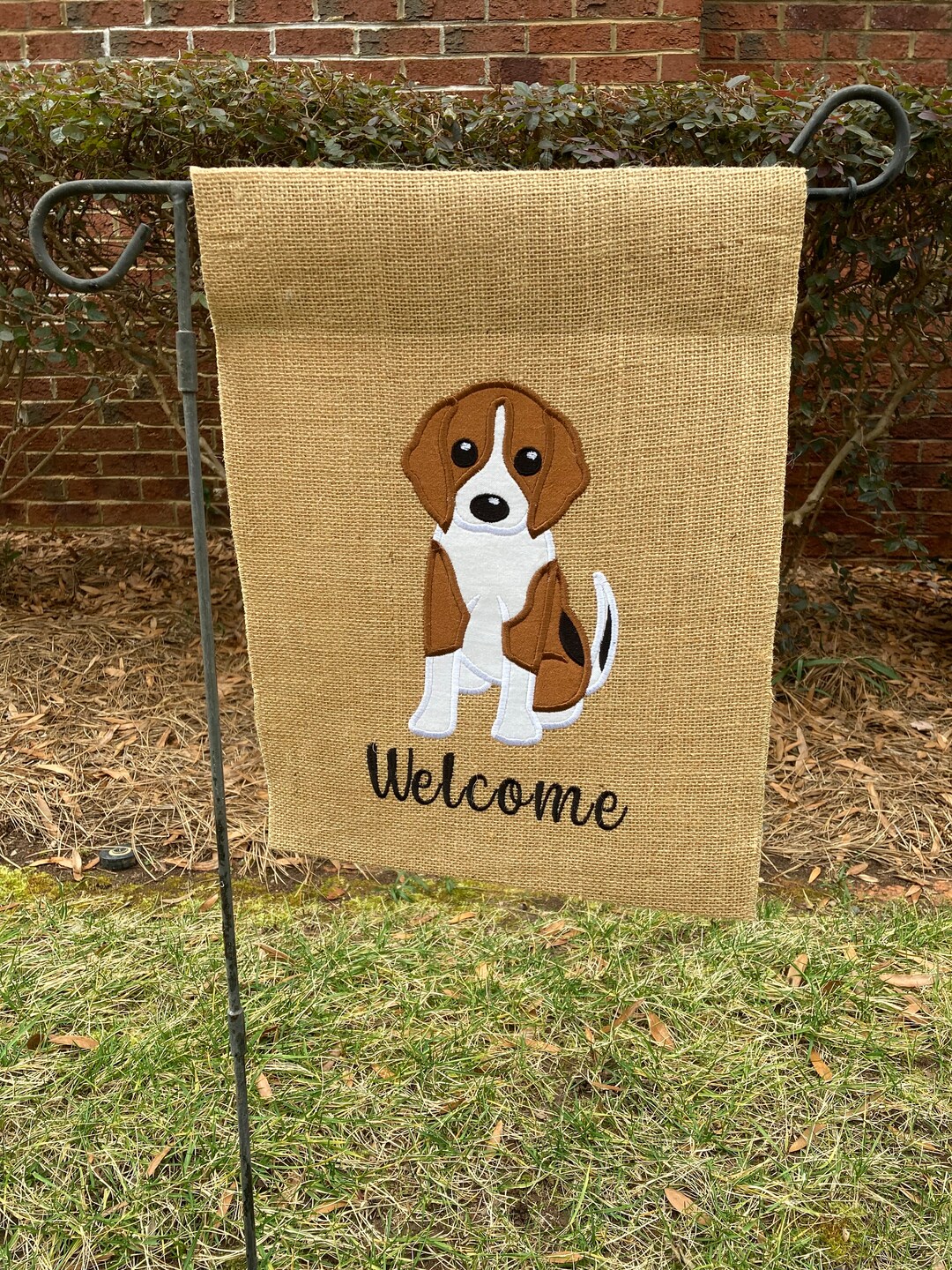 Beagle Welcome Garden Flag - Etsy