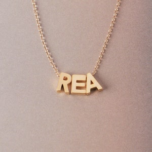 Iro Name Necklace N5 Personalized Necklace, Letter Necklace, Initial ...