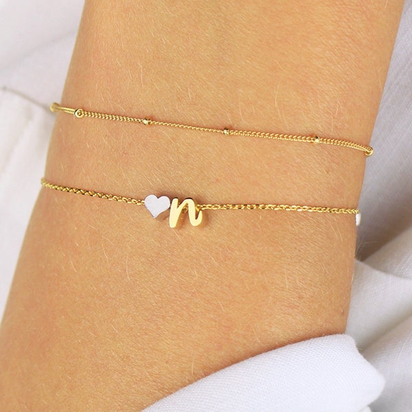 Initial Bracelet - Etsy