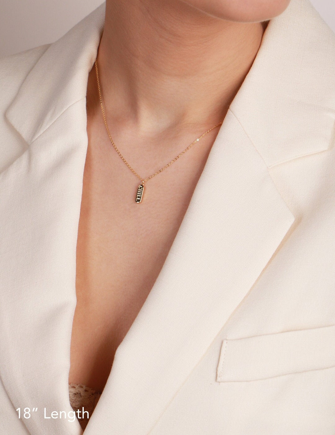 Chill Pill Necklace N31 • Word Pill Necklace, Dainty Word Charm ...