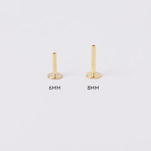 Opal Flat Back Stud Earrings S56 White Opal Stud, Threadless Push Pin ...