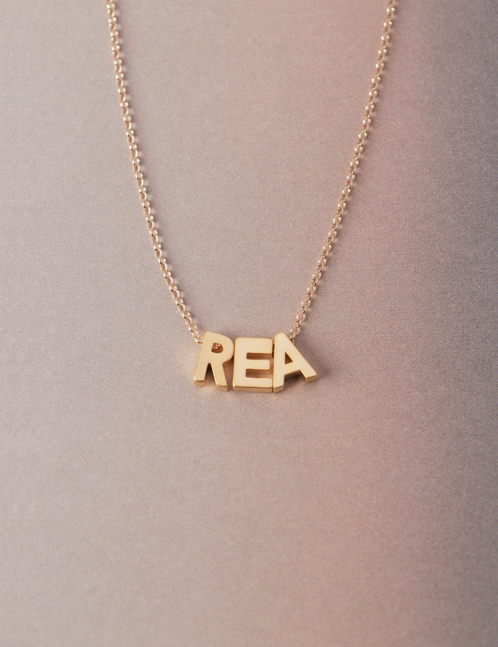 Iro Name Necklace N5 Personalized Necklace, Letter Necklace, Initial ...