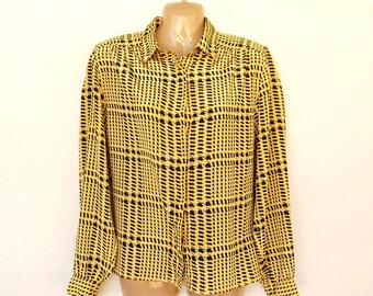 Houndstooth blouse | Etsy