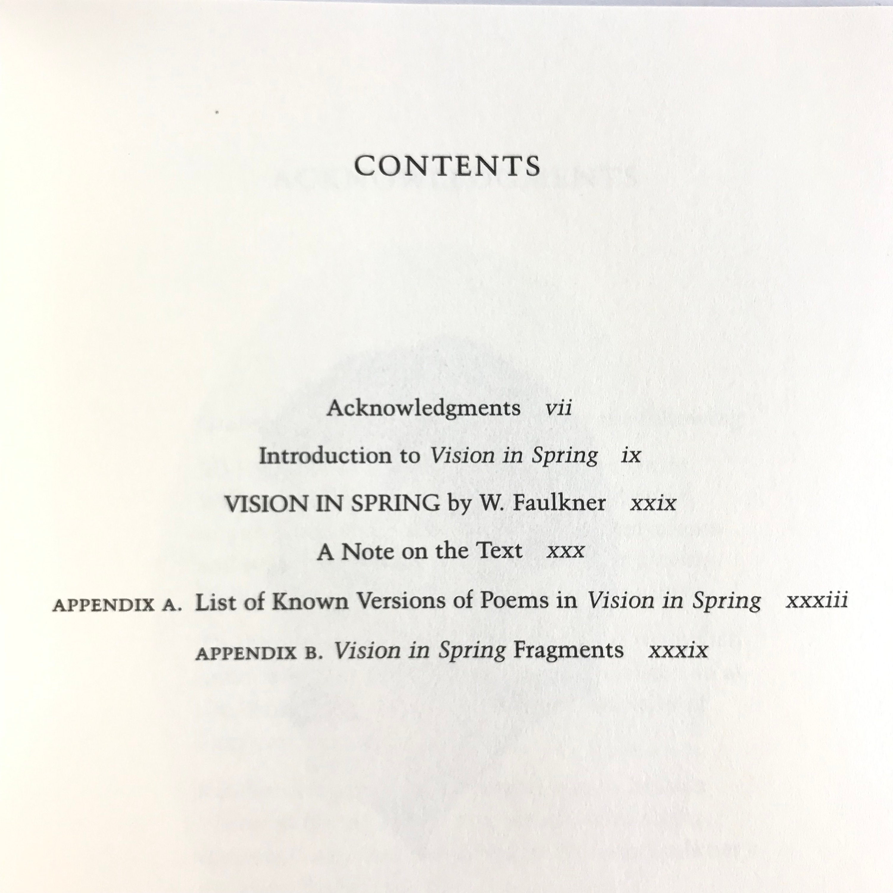 William Faulkner Poetry Book, Vision in Spring, Hardcover - Etsy