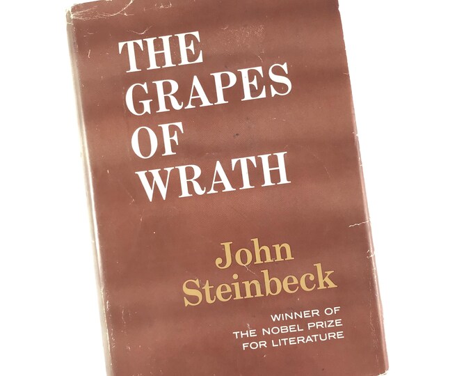 John Steinbeck Book, the Grapes of Wrath, Hardcover - Etsy