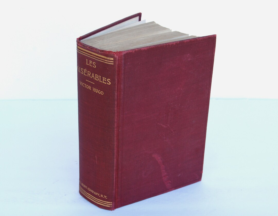 Les Miserables Victor Hugo, Complete One Volume, Rare Hardcover Edition ...
