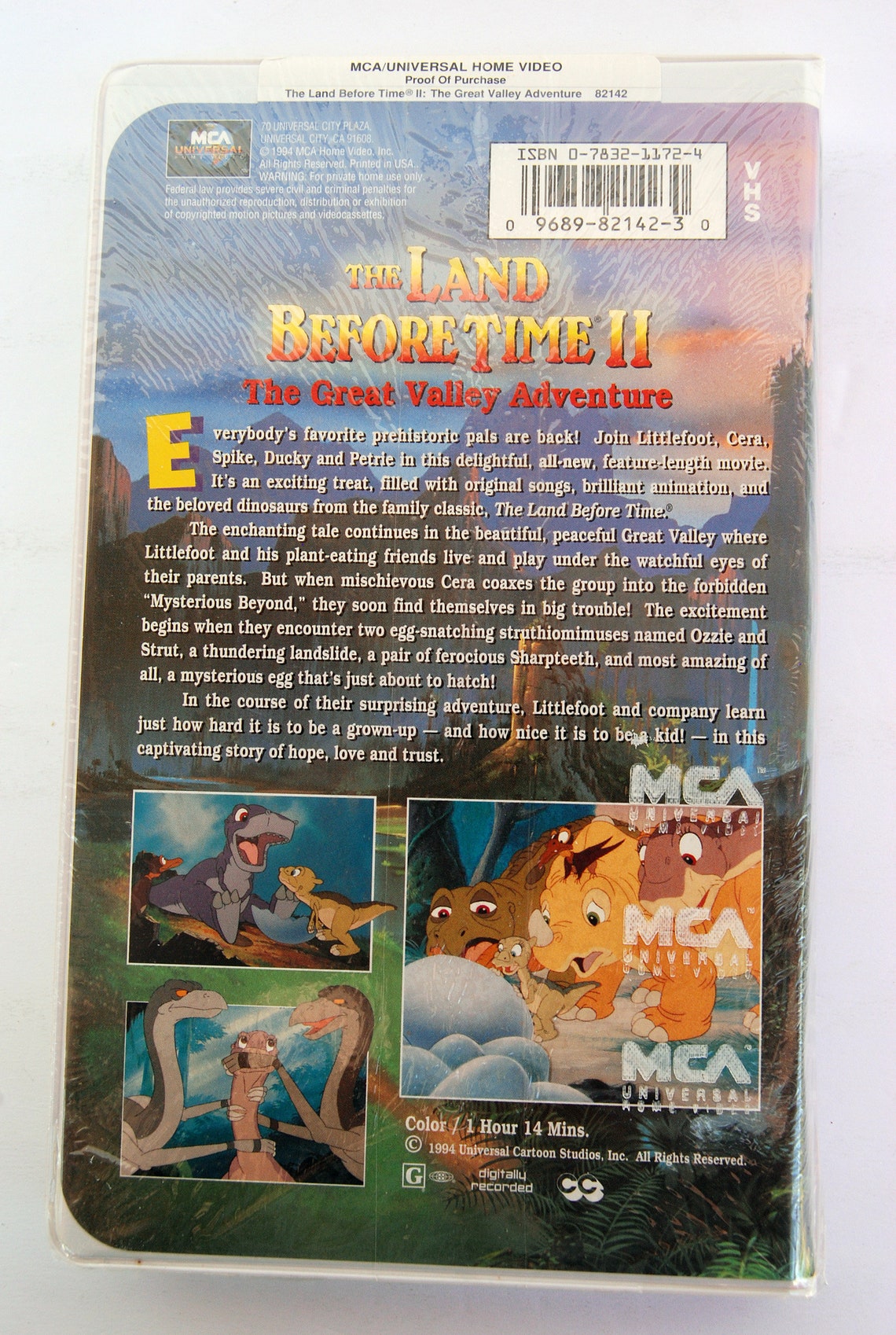 The Land Before Time II Sealed VHS Video Cassette Tape and - Etsy