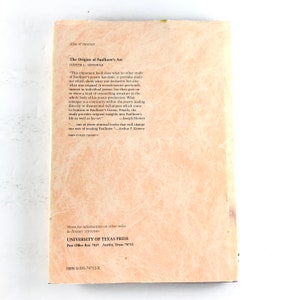 William Faulkner Poetry Book, Vision in Spring, Hardcover - Etsy