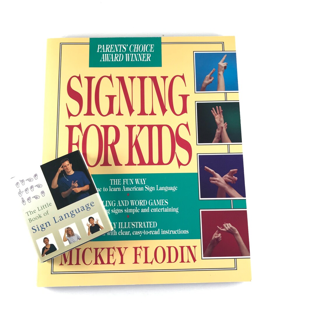 Sign Language Books, Signing for Kids, the Little Book - Etsy