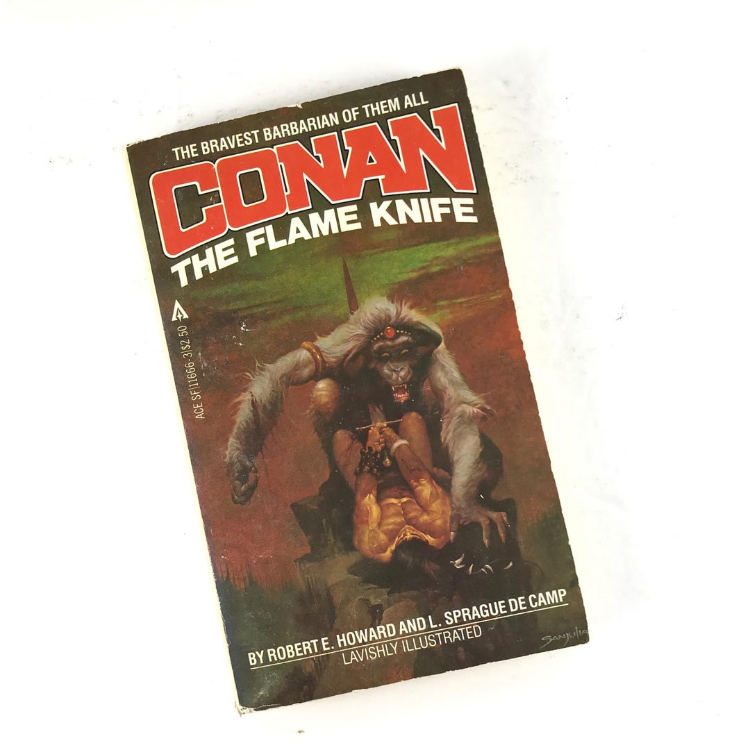 Conan Book, the Flame Knife, Illustrated Paperback Edition - Etsy