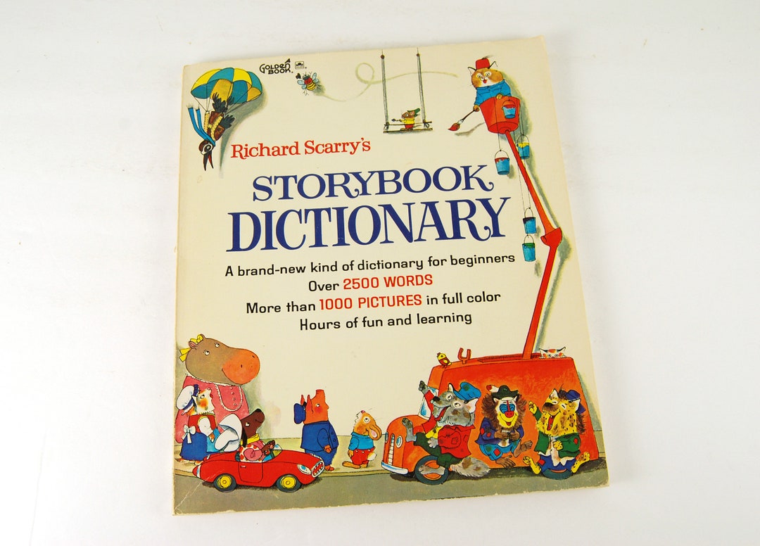 Richard Scarry's Storybook Dictionary for Children 1966 - Etsy