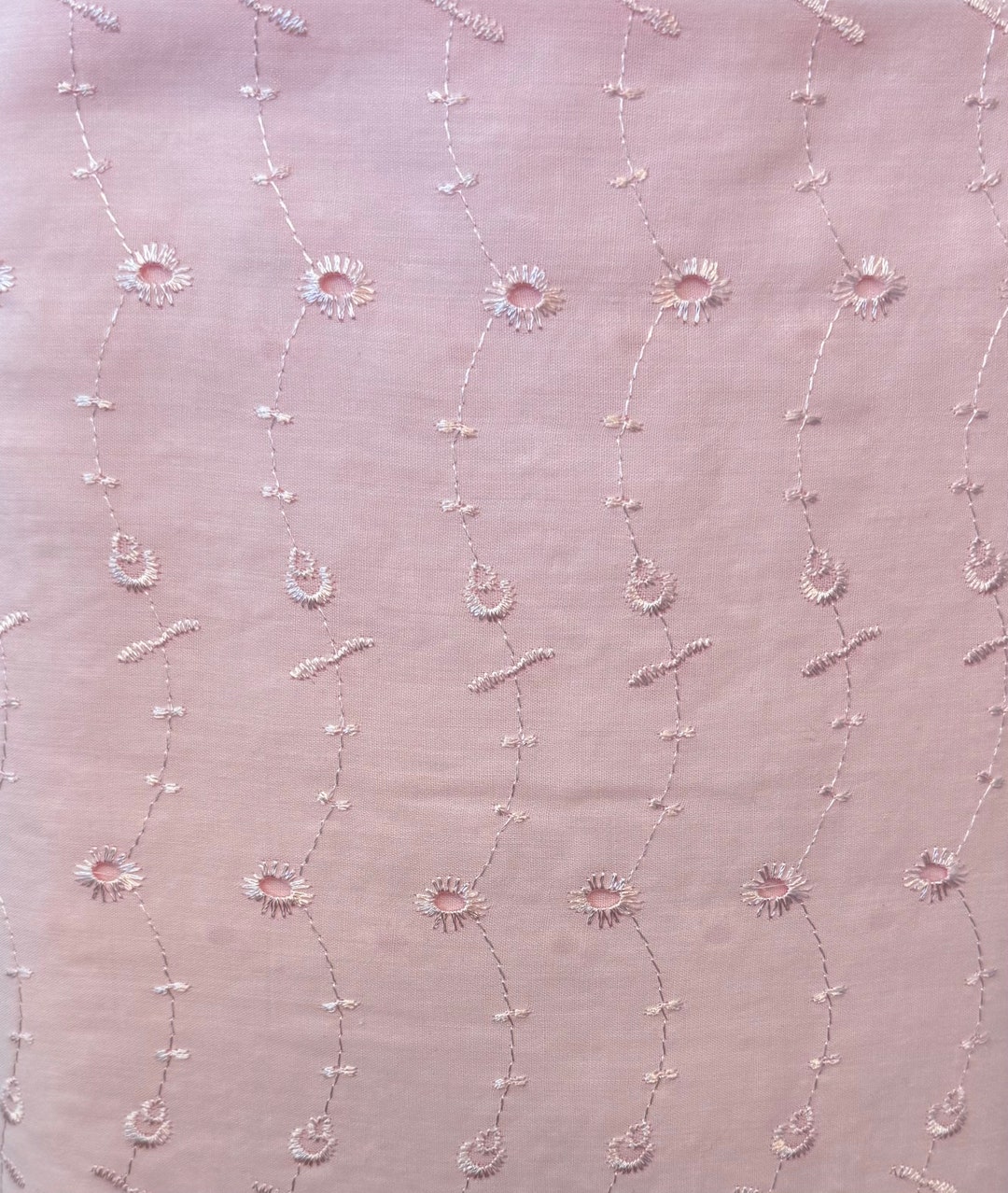 Pink Eyelet - No Border 60” Sold BTY. Soft and Beautiful Richlin ...