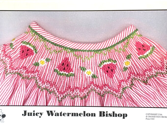 New Smocking Plate juicy Watermelon Bishop - Etsy