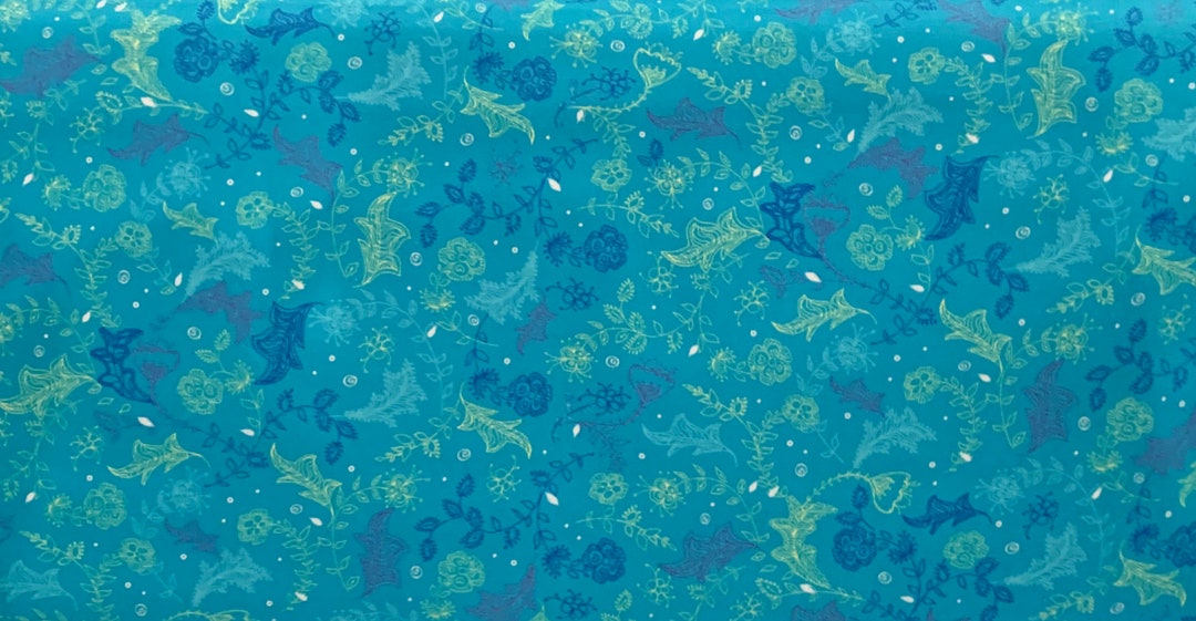 Turquoise Blender 45” QT Fabrics BTY Coordinates Well With Some Prints ...
