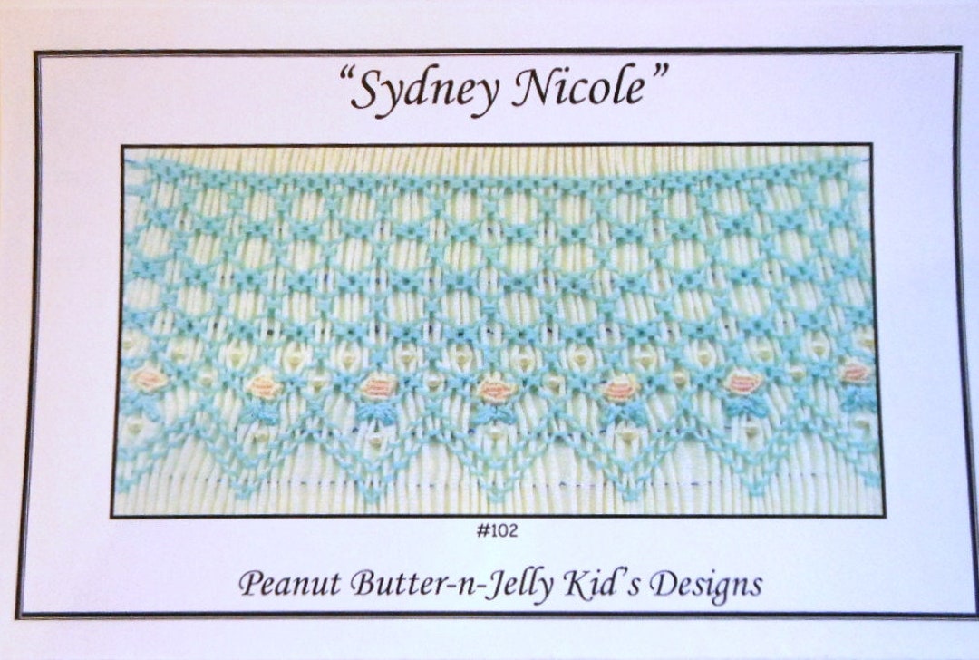 Sydney Nicole NEW Smocking Plate Peanut Butter N Jelly Kids - Etsy