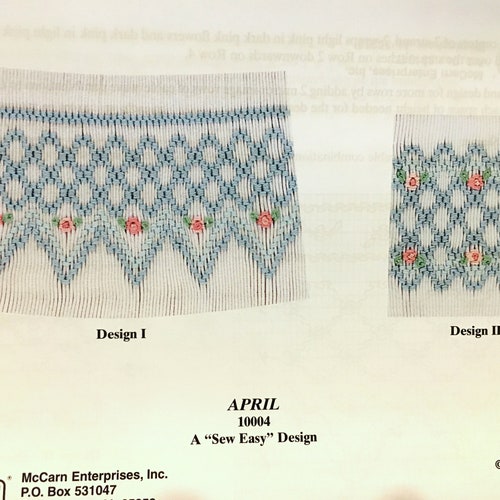 Strawberries & Flowers NEW Smocking Plate Ellen Mccarn - Etsy