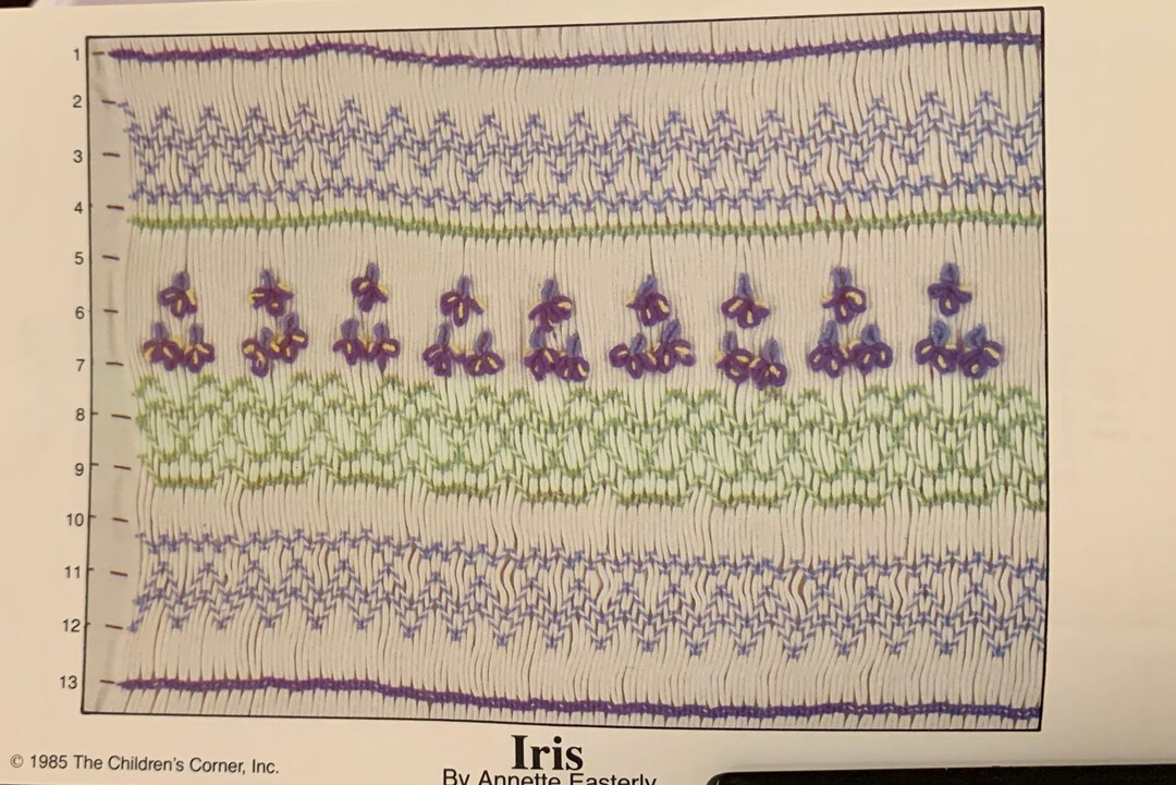 Iris NEW SMOCKING PLATE By: Childrens Corner - Etsy