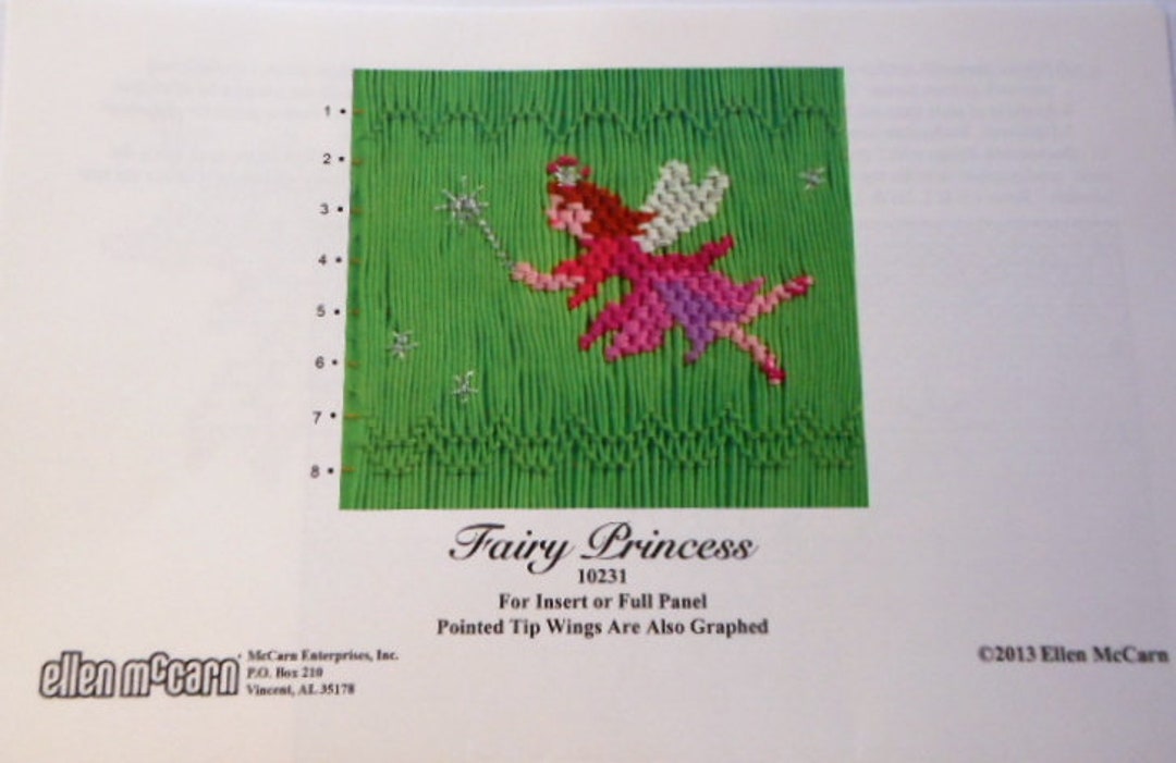 Fairy Princess NEW Smocking Plate Ellen Mccarn - Etsy