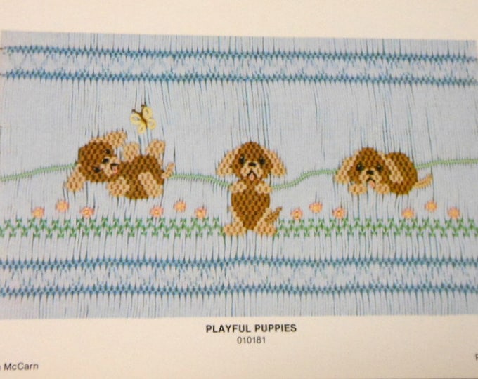Playful Puppies NEW Smocking Plates Ellen Mccarn - Etsy