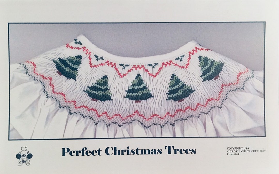 Perfect Christmas Trees NEW Smocking Plate Crosseyed Cricket - Etsy