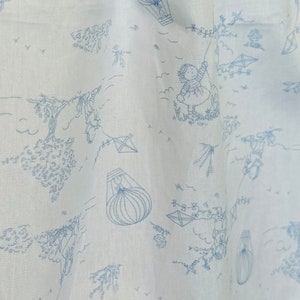 Ready to Smock Bishop Blue Toile Print on White Sz: 2/3, 4/5, 6 Hot Air ...