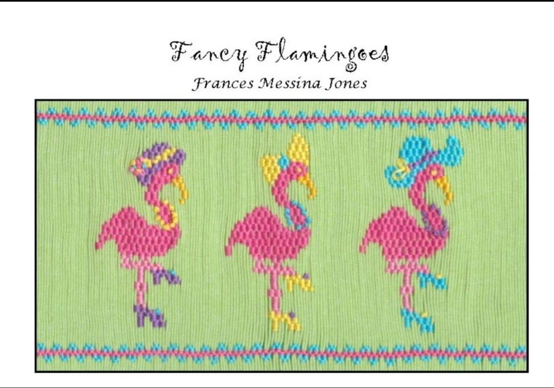 Fancy Flamingos NEW Smocking Plate Frances Messina Jones - Etsy