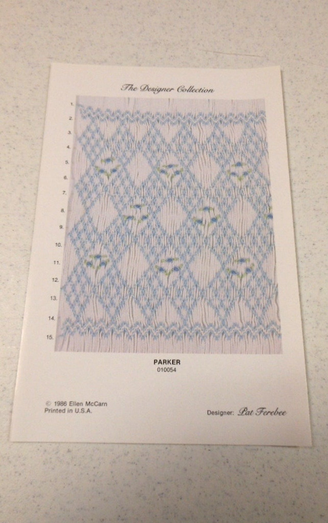 Parker NEW Smocking Plate - Etsy