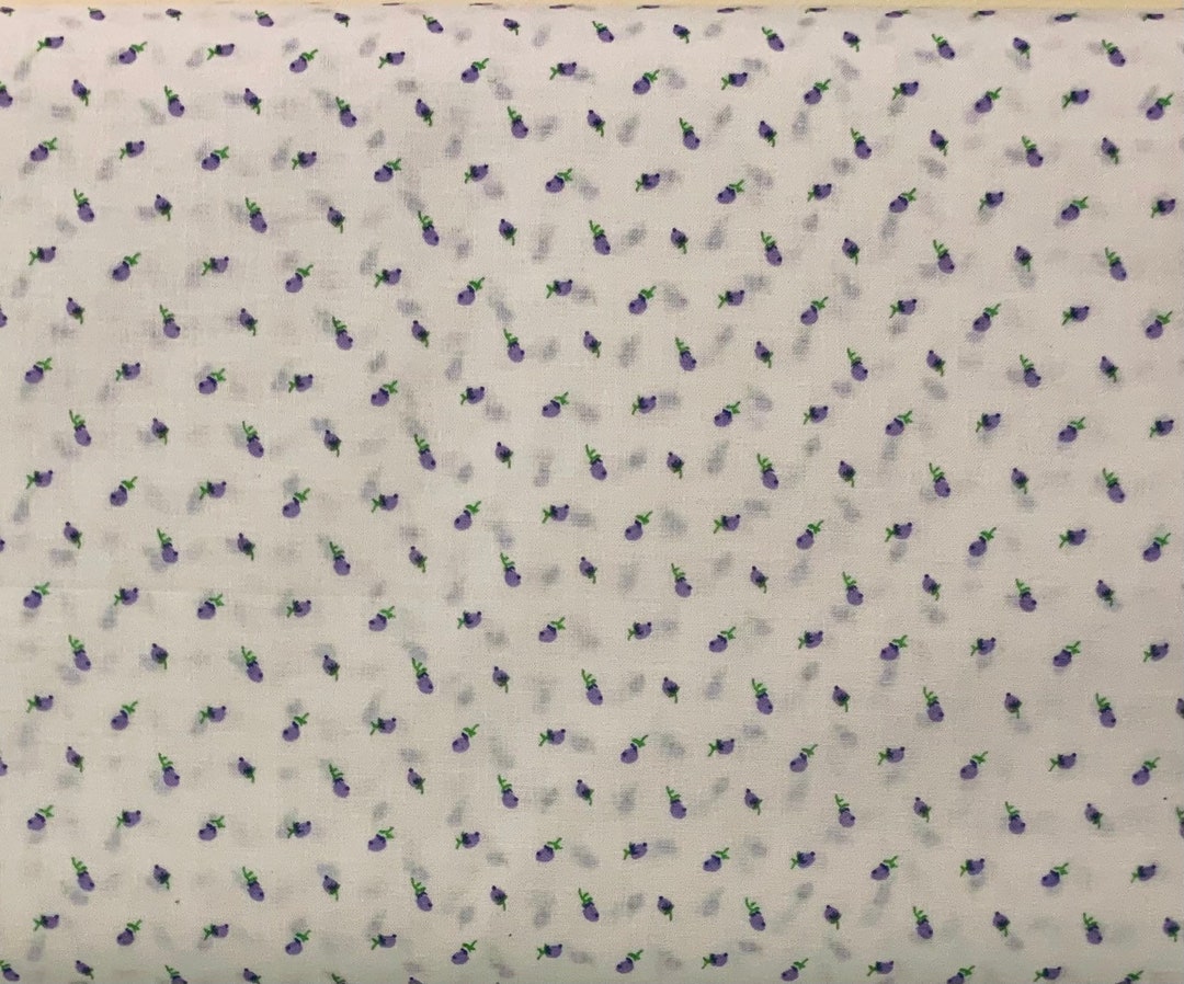 Dainty Lavender Floral Buds Cotton Print 45" Foust. BTY - Etsy