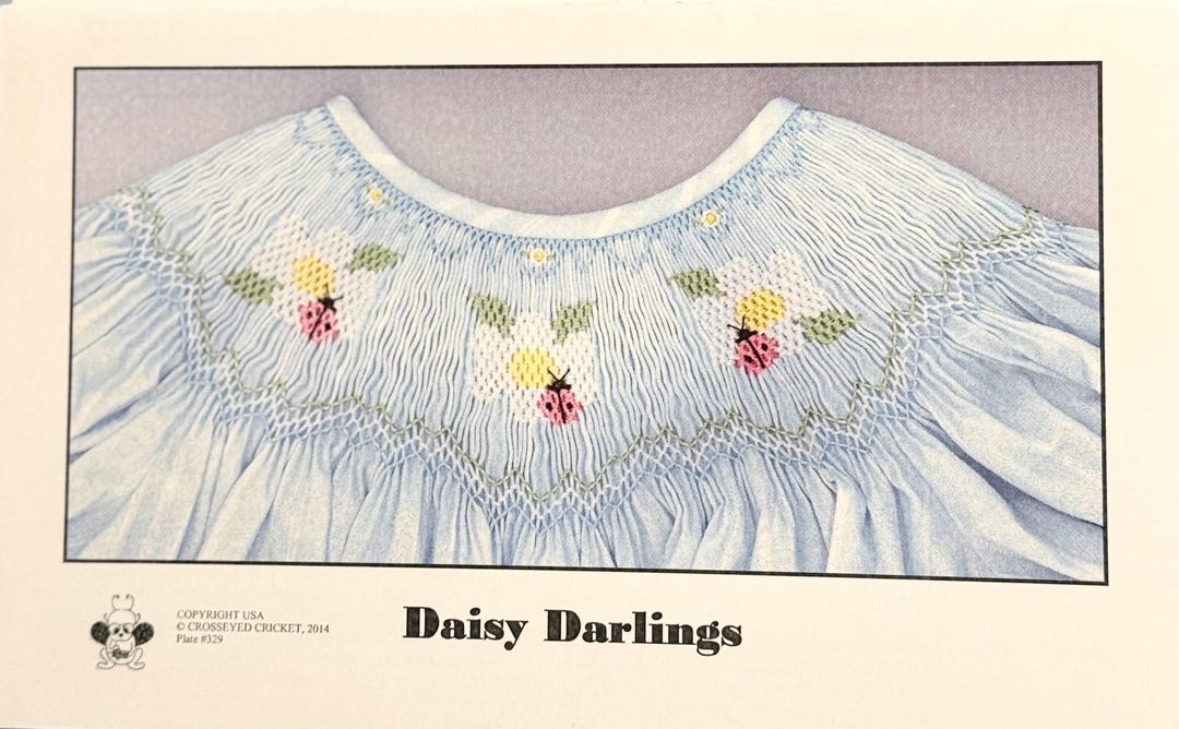 Daisy Darlings New Smocking Plate by Crosseyed Cricket - Etsy