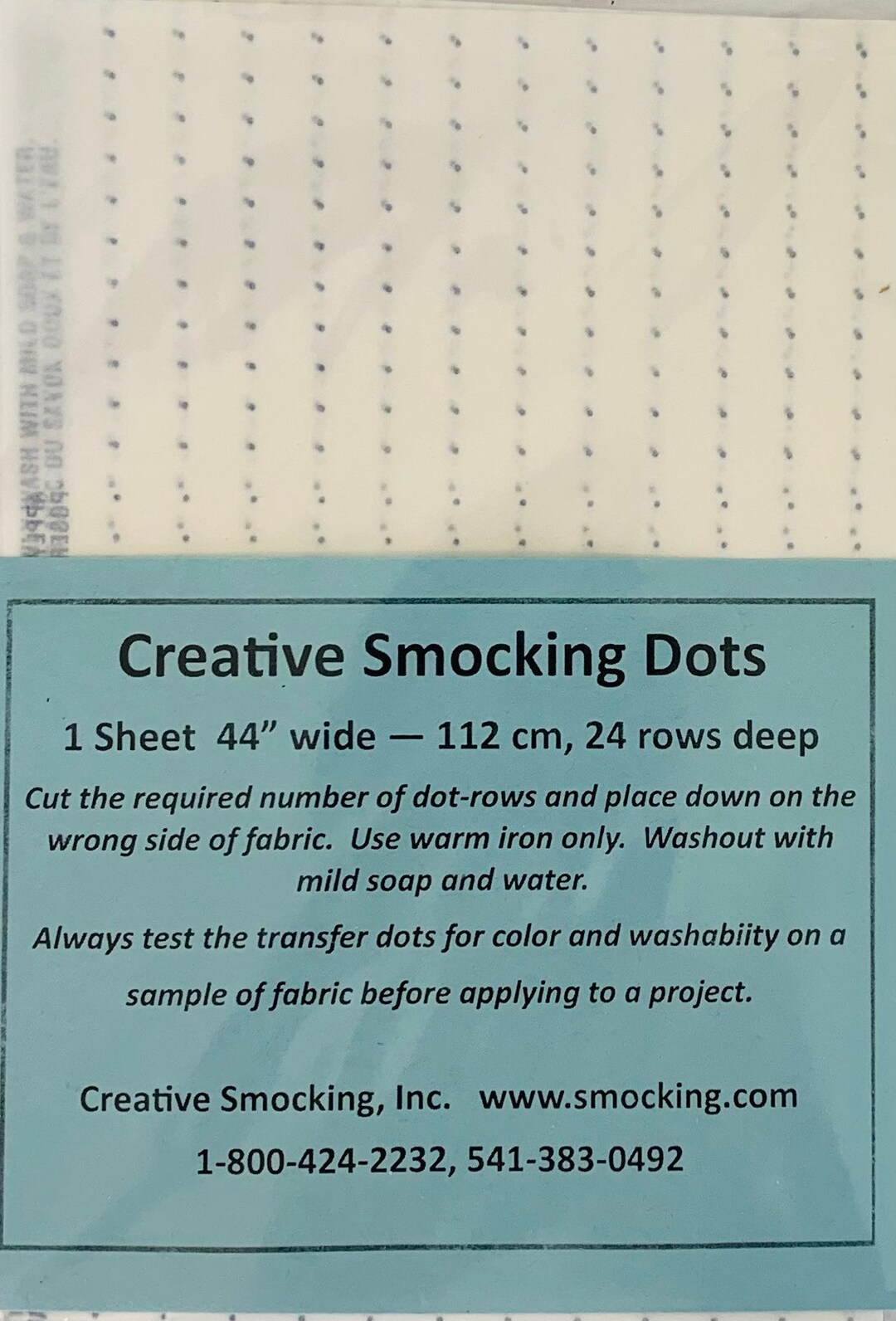 3/8" Smocking Dots - 1 Sheet 44" Wide 24 Rows Deep Creative Smocking - Etsy