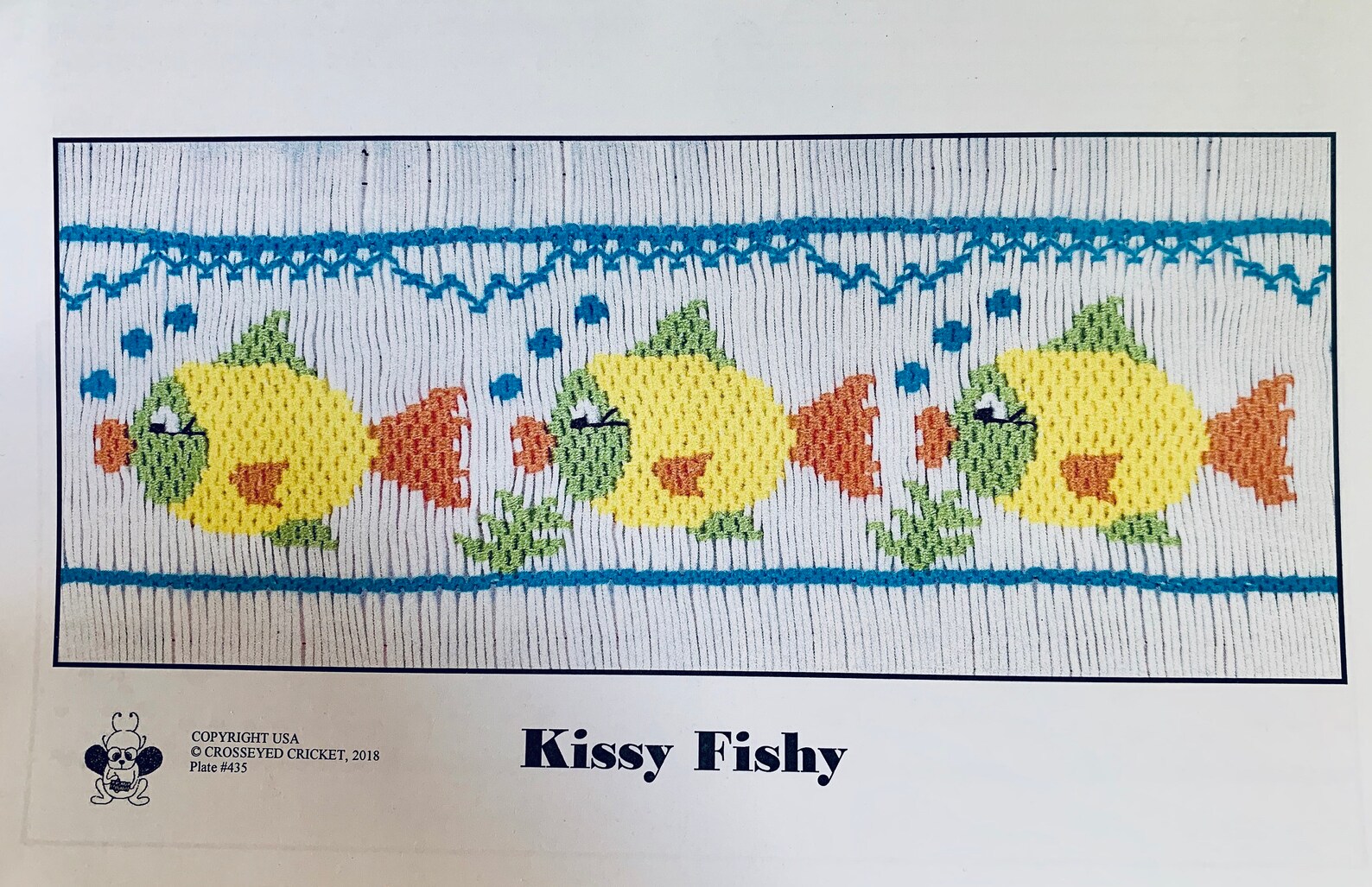Kissy Fishy NEW Smocking Plate Crosseyed Cricket - Etsy