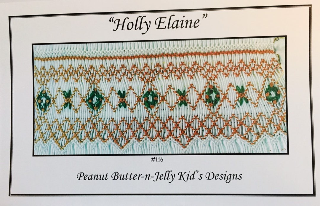 Holly Elaine NEW Smocking Plate Peanut Butter-n-jelly Kids - Etsy