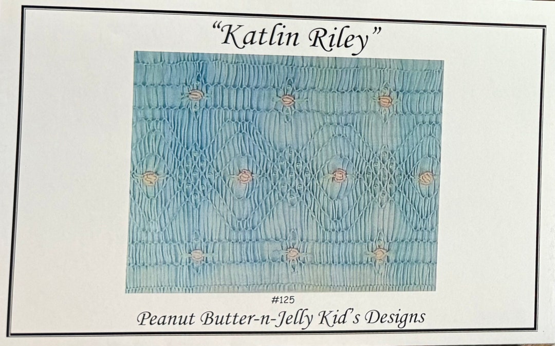 Katlin Riley NEW Smocking Plate Peanut Butter N Jelly Kids - Etsy