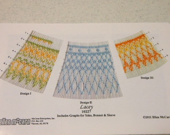 Victorian Initials NEW Smocking Plate Ellen Mccarn | Etsy