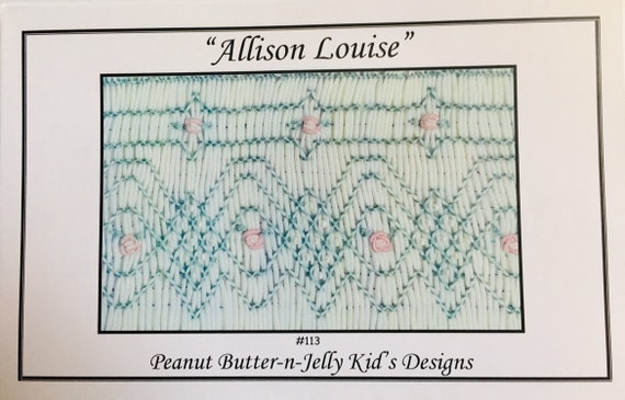 Allison Louise NEW Smocking Plate Peanut Butter N Jelly Kids | Etsy