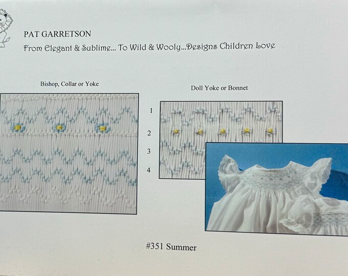 Summer Smocking Plate by Pat Garretson - Etsy