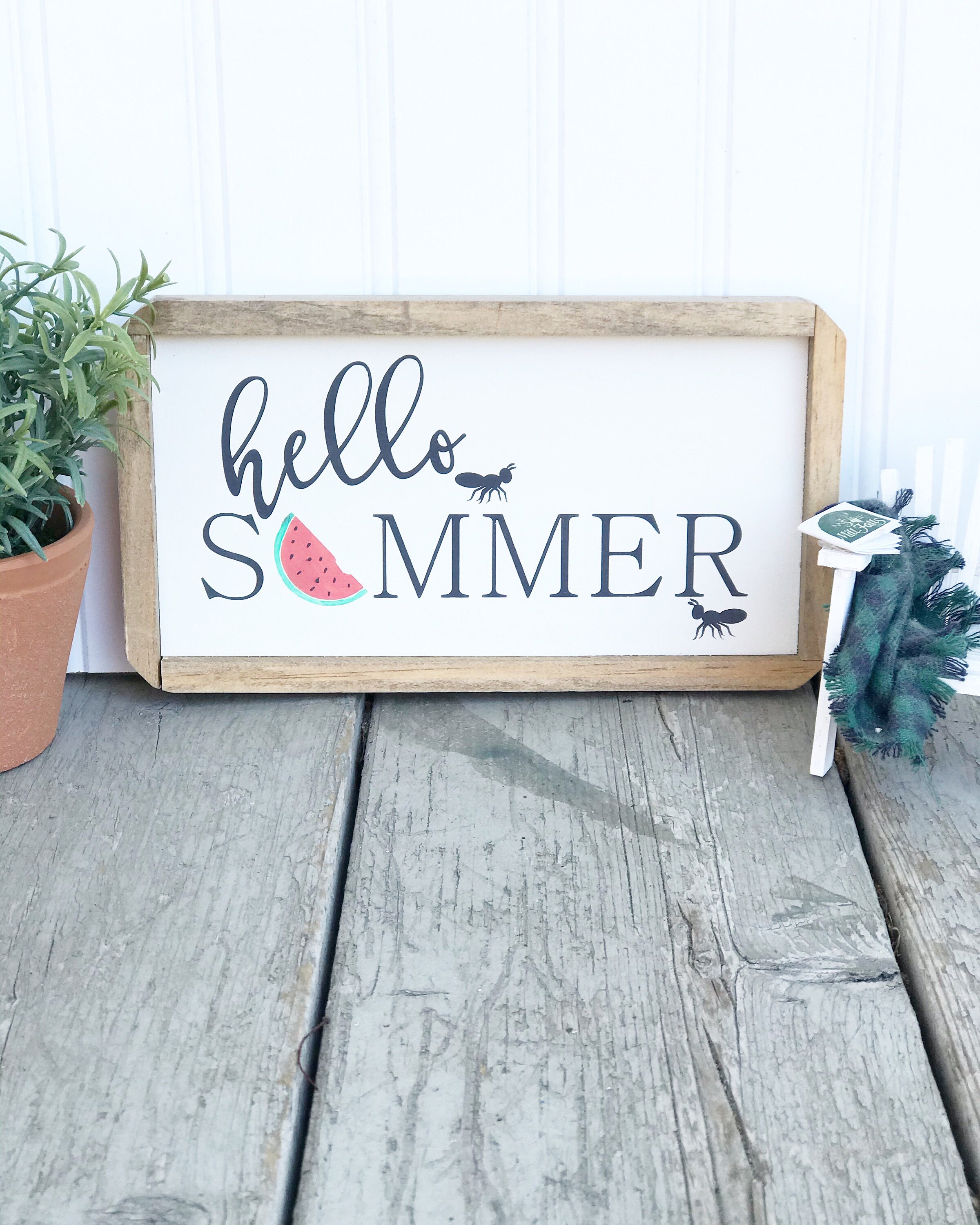 Summer Bundle-summer Decor Tray Decor Wooden Sign | Etsy